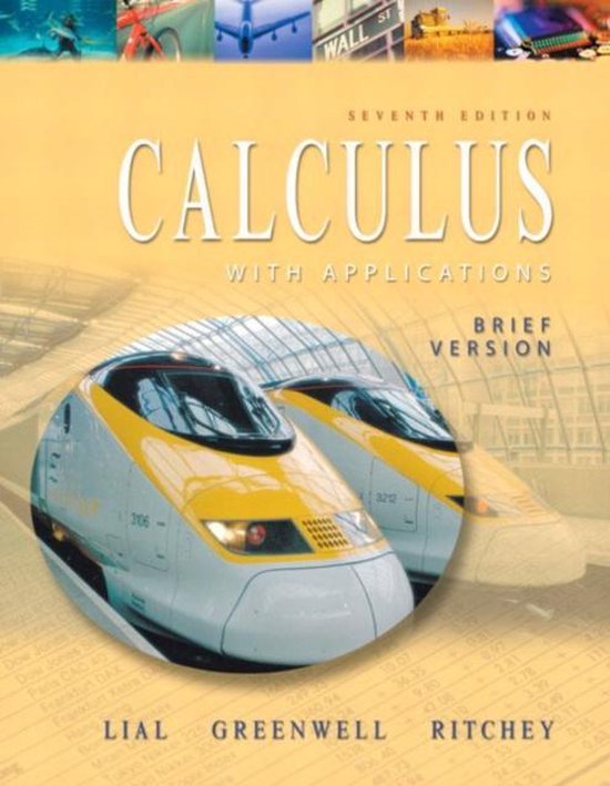 Calculus With Applications | 9780321067128 | Margaret L. Lial | Boeken ...
