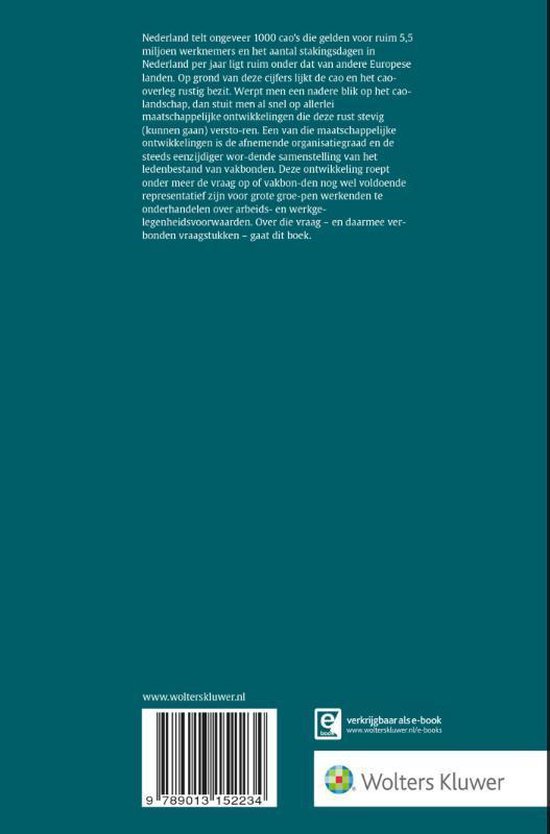 Juridisch onderzoek representativiteit vakbonden in ...