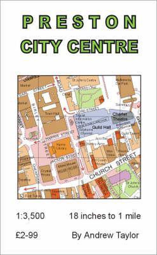 Preston City Centre Map, Andrew Taylor | 9780952857488 | Boeken | bol