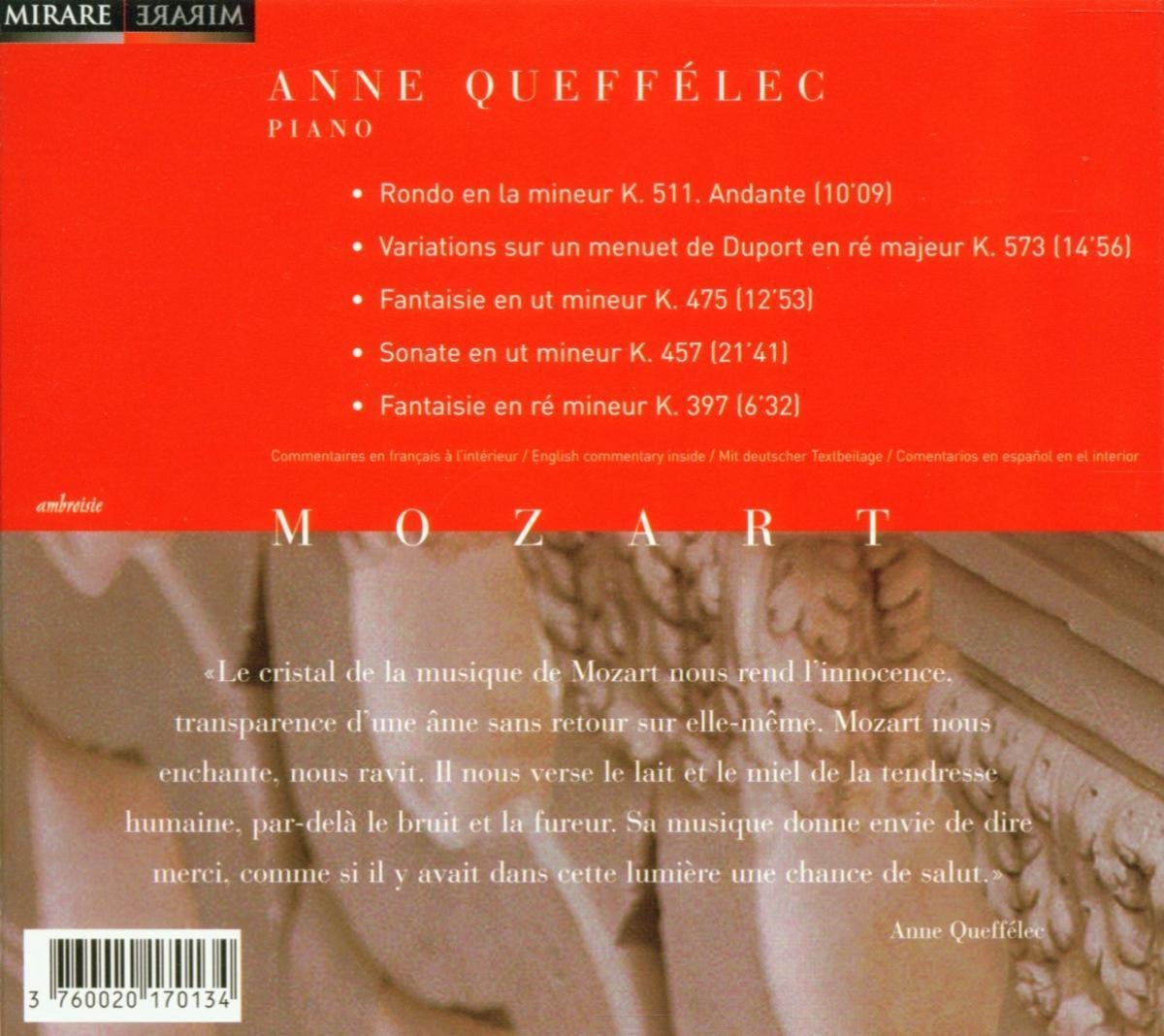 Rondo, Variations, Fantasies (Queffelec), Anne Queffelec | CD (album ...