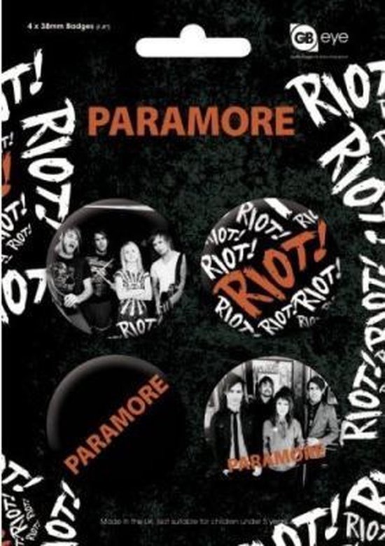 Paramore Buttons - Official Badge Pack | bol.com