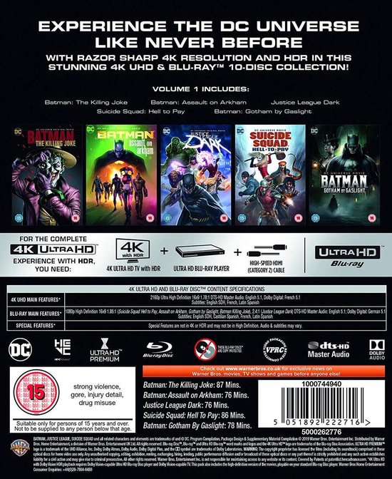 Dc Animated Film Collection 1 (Blu-ray), Ray Wise | Dvd's | bol