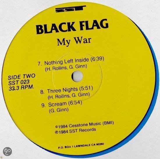 Black Flag My War - 1xLP on opaque vinyl met Beat My Head Against The ...