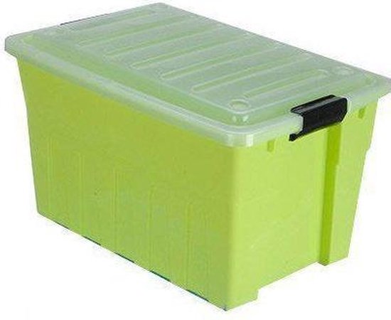 Paragon plastics Opbergbox met deksel 60x40x36cm groen | bol.com