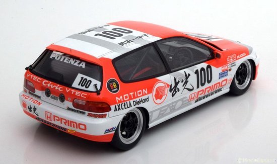 Honda Mugen Civic EG6 1993 No.100, Idemitsu Motion Nakkako/Okada 1-18 ...
