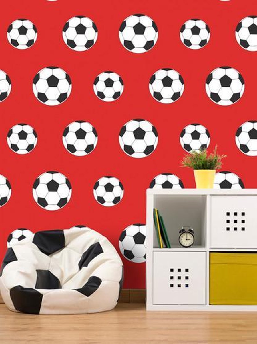Voetbal behang Rood | bol