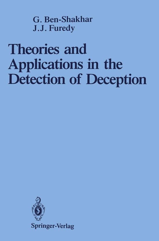 Theories And Applications In The Detection Of Deception Ebook