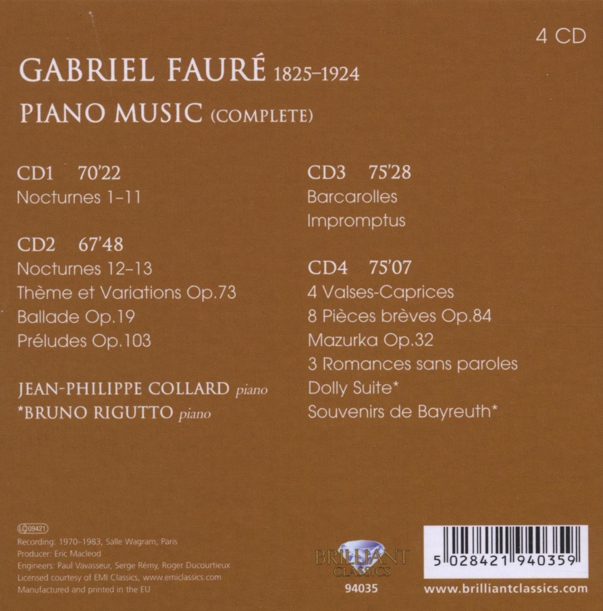 Jean-Philippe Collard - Complete Piano Works (4 CD), Jean-Philippe ...