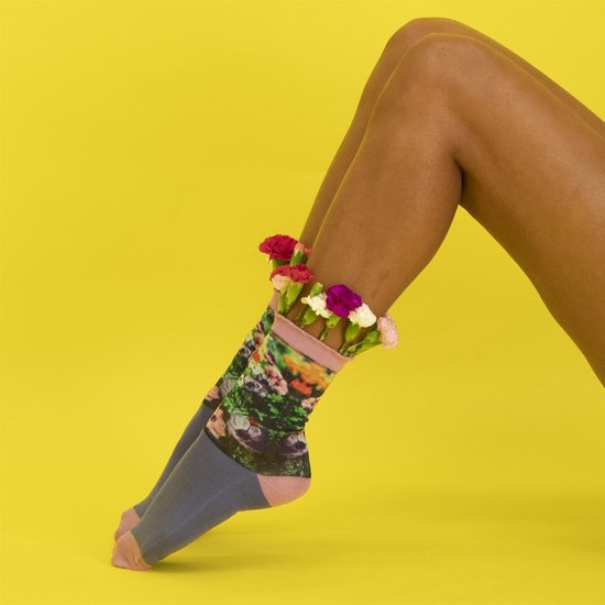 Sock My Poppy flower - Damessok – Katoen – geprinte sok 36/38 | bol