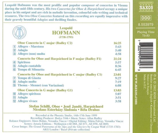 Stefan Schilli, Jenó Jandó, Nicolaus Esterházy Sinfonia, Béla Drahos ...