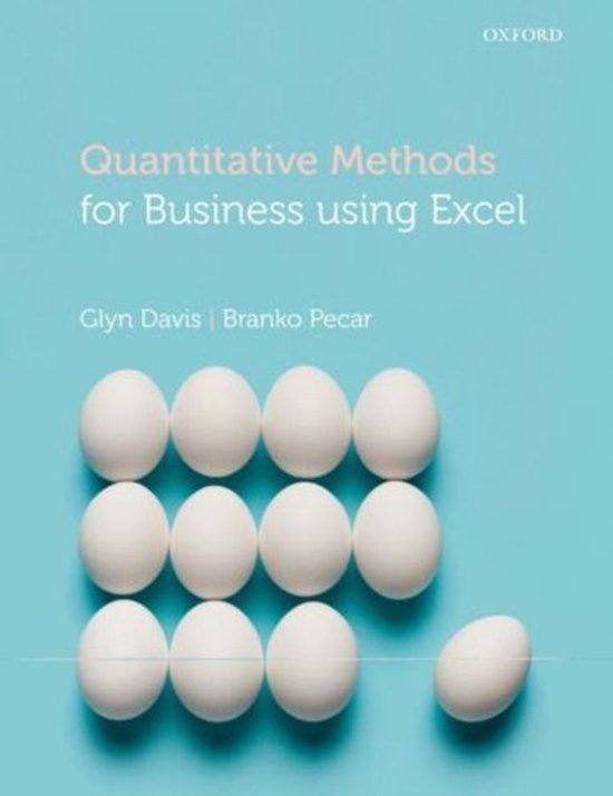 Quantitative Methods For Decision Making 9780199694068 Branko Davis Quantitative Methods For Decision Making 9780199694068 Branko Davis