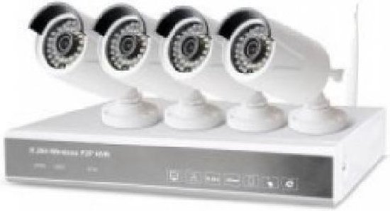 Kmoon Wireless P2P beveiligingscamera set met 4 IP cameras en NVR kit | bol