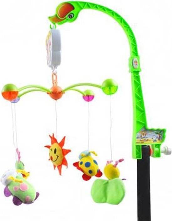 Muziekmobiel - boxmobiel - babymobiel - Spring - geschikt voor ledikant ...
