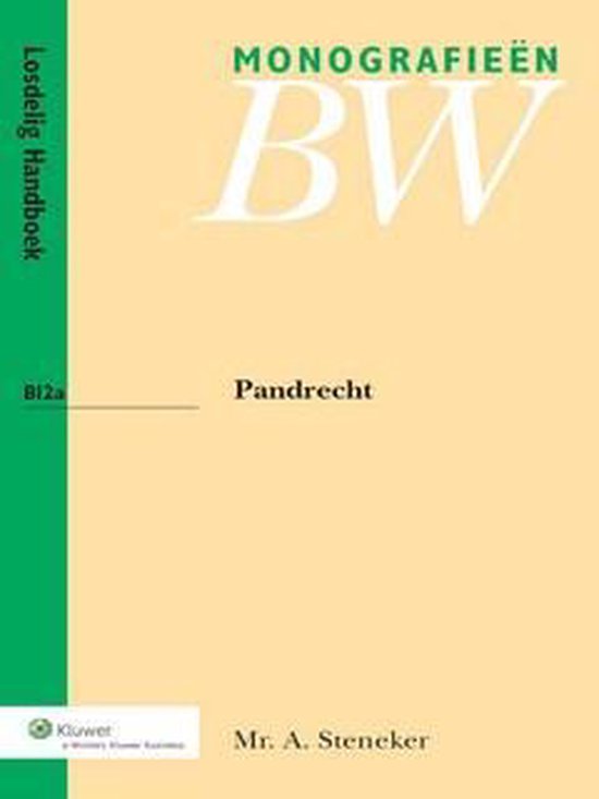 Pandrecht (ebook), A. Steneker | 9789013109887 | Boeken | bol.com