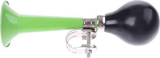 Bike Fun metalen fietstoeter groen 18 cm | bol