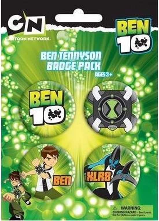 Ben 10 Buttons - Ben Tennyson Badge Pack | bol.com
