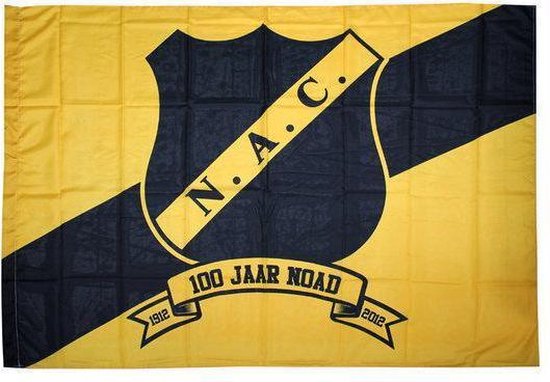 NAC Breda Vlag - 100 Jaar - Geel | bol