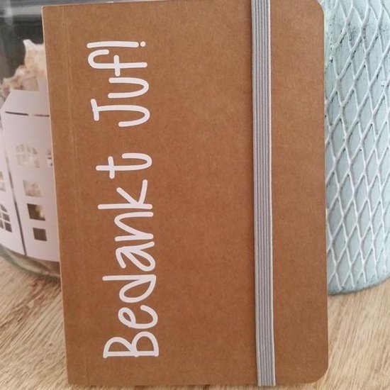 Cadeau liefste juf meester set van 2 notitieboeken a6 met tekst ...