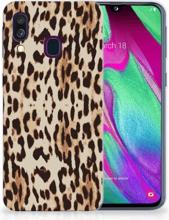 Samsung Galaxy A40 Back Cover Leopard | bol.com