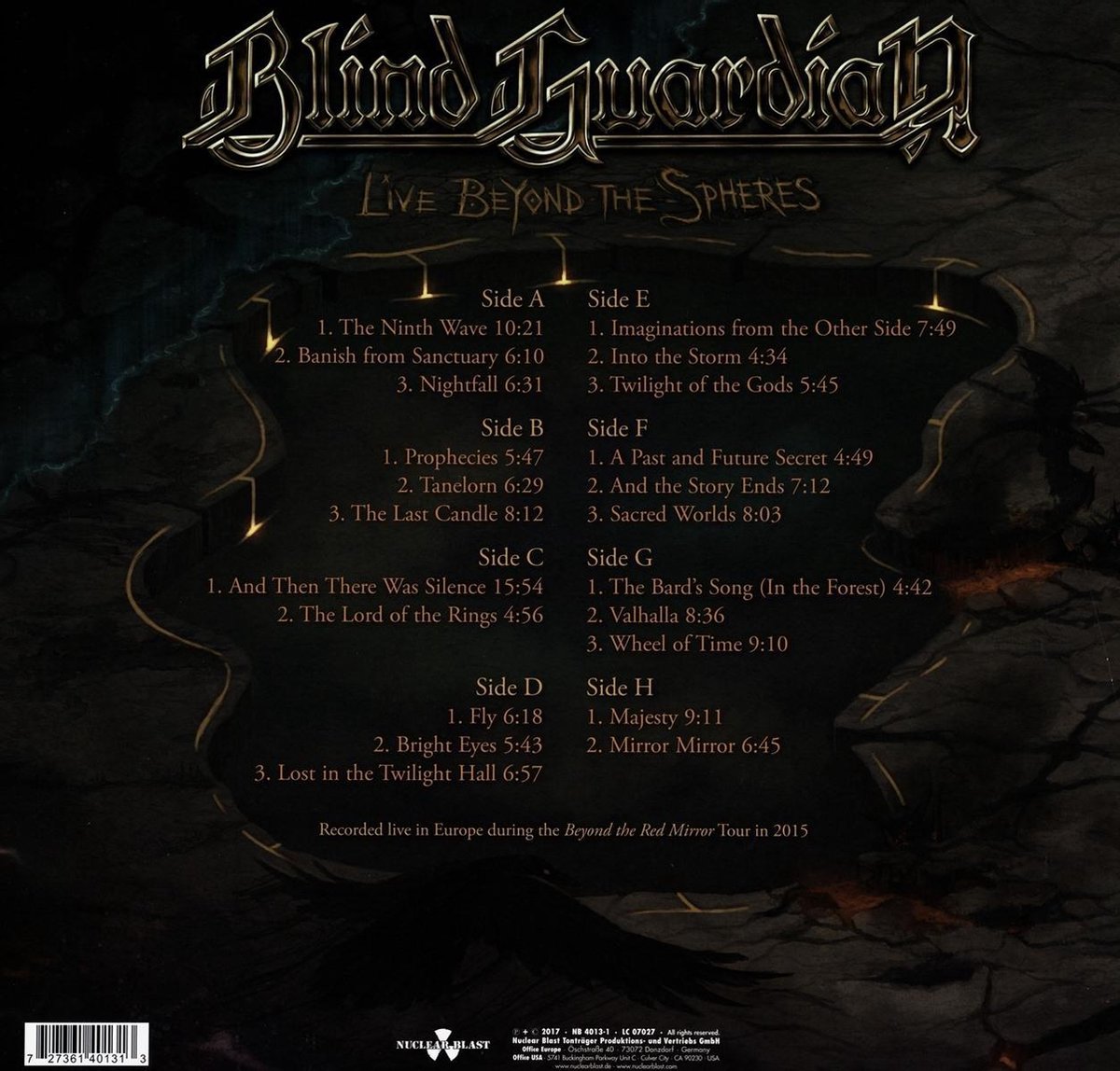 Live Beyond The Spheres (LP), Blind Guardian | Muziek | bol.com