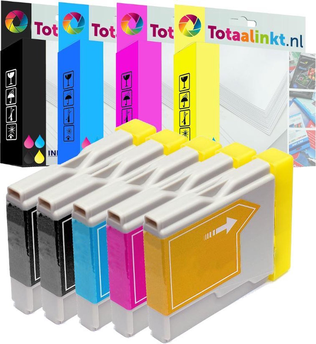 Inkt voor Brother DCP-150C | Multipack 5x | huismerk | bol.com