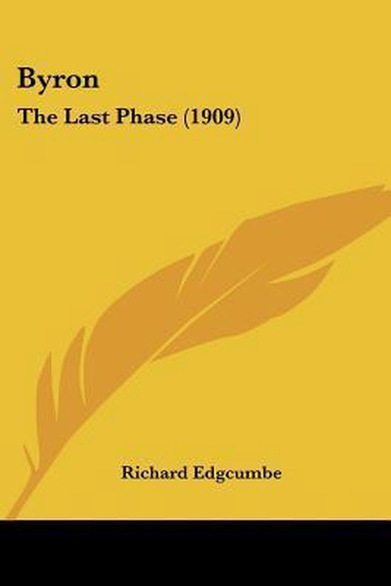 Byron, Richard Edgcumbe | 9781120268853 | Boeken | bol