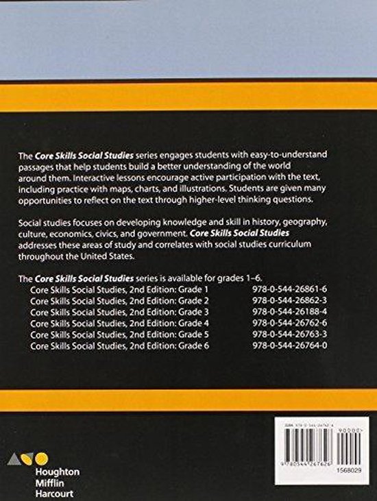 Core Skills Social Studies Workbook Grade 4 | 9780544267626 | Houghton Mifflin... | bol.com