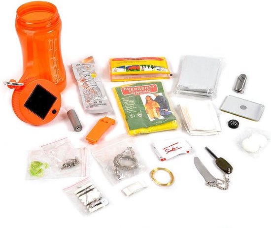Outdoor Survival Box Orange | bol.com