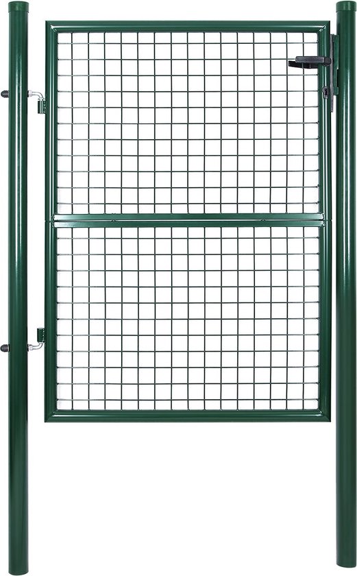 Tuinpoort - Poort - Staal - Met slot - Deurknop en sleutel - 106 x 125 ...