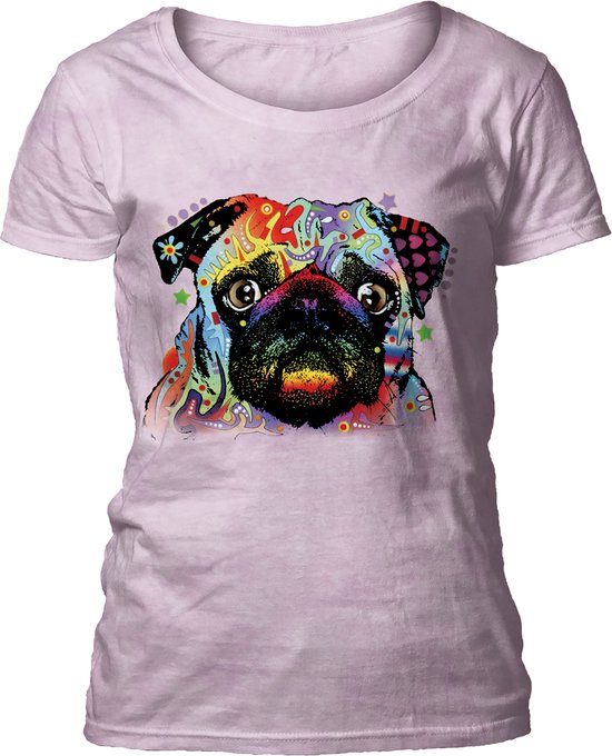 Ladies T-shirt Colorful Pug S | bol.com Ladies T-shirt Colorful Pug S | bol.com