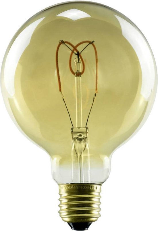 LED Segula LED Soft Globe 95 gold 50661 E27 N/A Vermogen: 3.2 W Warmwit N/A 4 kWh/1000h | bol.com
