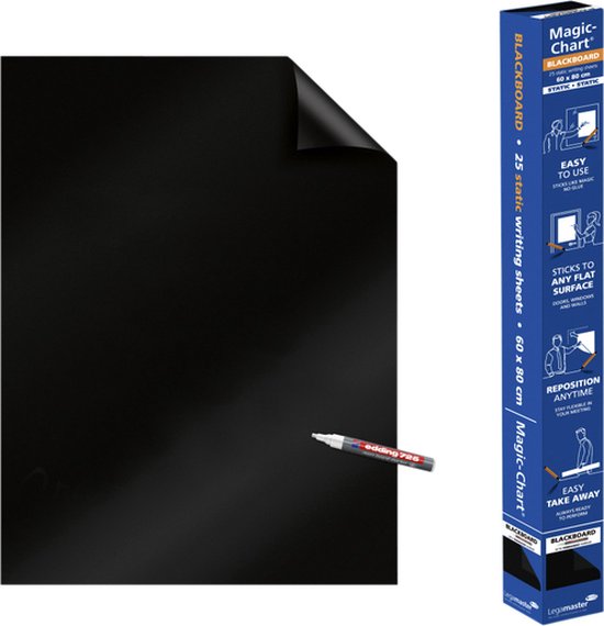 Magic-Chart Legamaster Whiteboard 60x80cm zwart | bol.com