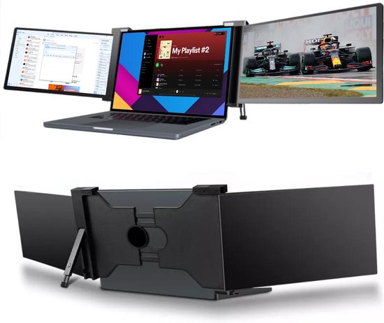 Blerron Tri-Screen - Portable Monitor - Beeldscherm - Monitoren ...