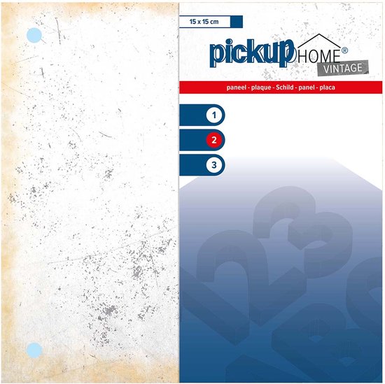 Pickup Home plaat - paneel Vintage 15x15 cm vierkant kunststof tegeltje ...