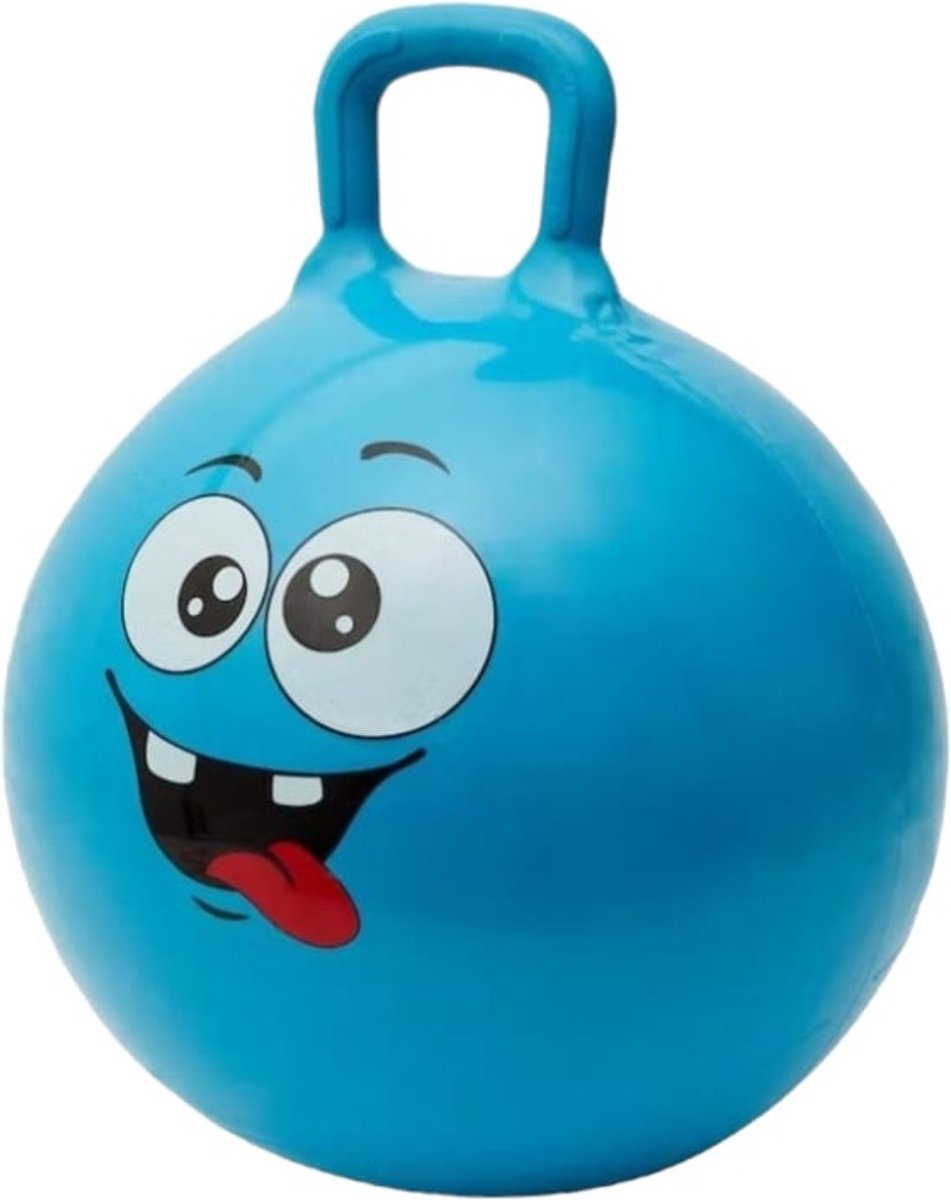 Skippybal Blauw - Met stoepkrijt - Verjaardag cadeau Skippybal – ø 45 ...