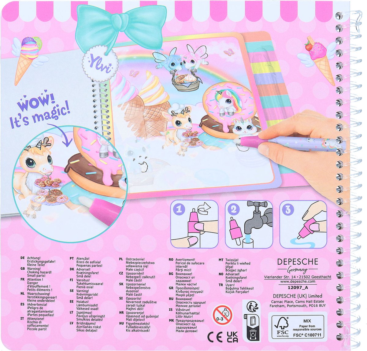 Depesche - Ylvi Aqua Magic Book - kleurboek | bol.com