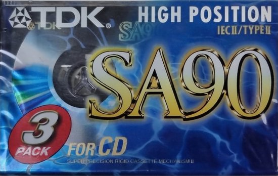 3-Pack TDK SA90 Type II Cassettebandjes | bol