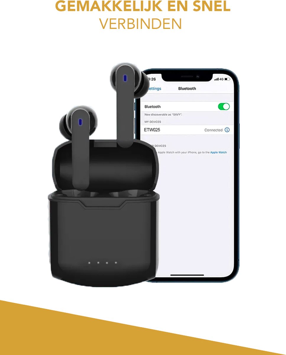 LuxeRoyal Draadloze Oordopjes - Wit - Wireless Earbuds - Bluetooth oordopjes -... | bol.com