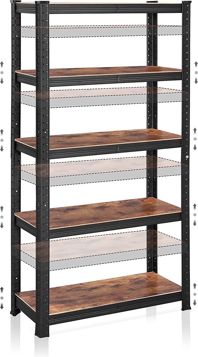 Industriele Stellingkast - Boekenkast - Opbergrek kast - Kasten ...