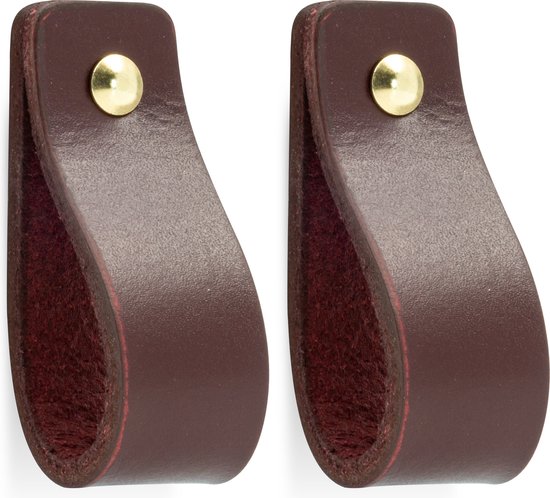 Buffel&Co Leren Handgrepen – Meubelgreep – Handvaten Kast – Keukengreep ...