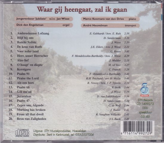 Waar gij heengaat zal ik gaan - Jongerenkoor Jubilate o.l.v. Jan Wisse ...
