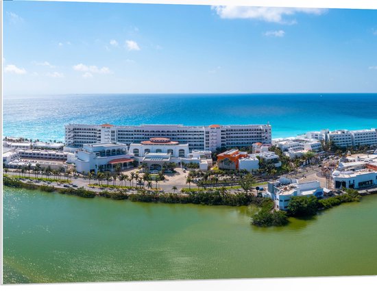 PVC Schuimplaat - Lange Boulevard van Laguna Del Condado in San Juan ...