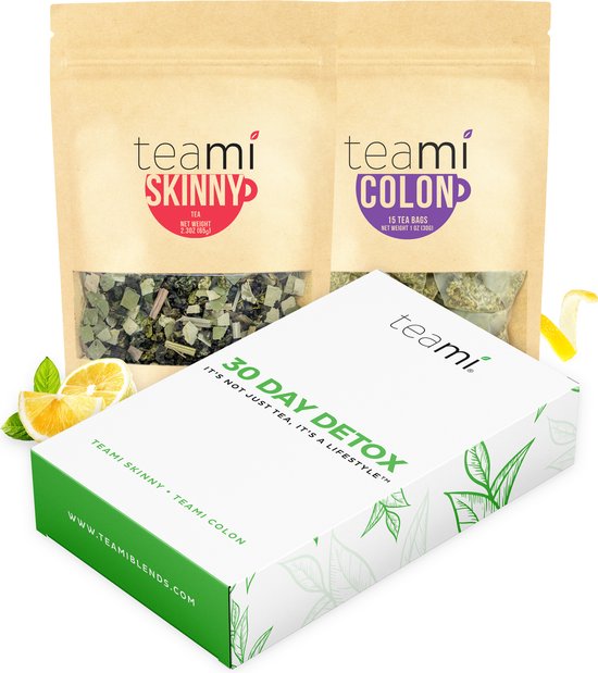 Teami 30-Dagen Detox Thee Pack - Skinny + Colon - Voor natuurlijke ...