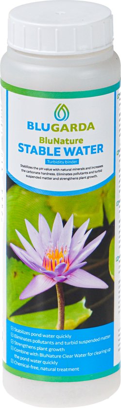 BluGarda - BluNature Stable Water - Voor stabiele pH van je vijver ...