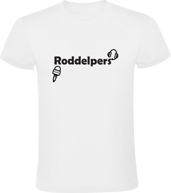 Roddelpers Heren t-shirt| praten| roddels| microfoon | koptelefoon ...