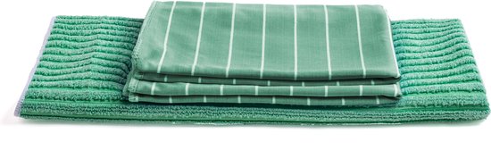 Droogset - Blue Marlin - Vloerset - 1 Bamboe Droogdoek - 1 Bamboe Dweil ...