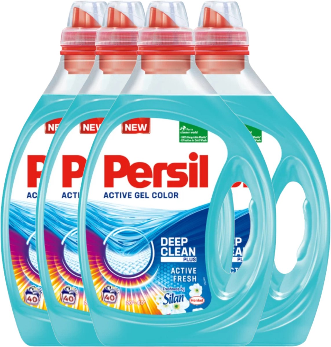 Persil Freshness by Silan Gel Deep Clean - Voordeelverpakking - 4 x 40 ...