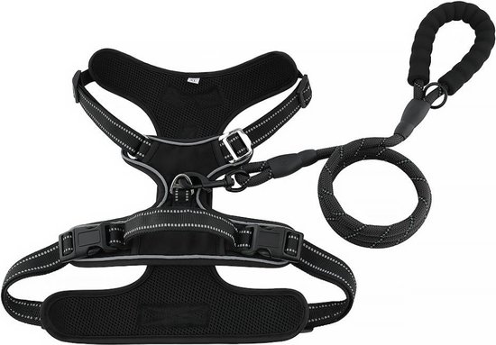 Hondenharnas – Inclusief Hondenriem – Reflecterend – Hondentuig – Hondenriem – Y tuig... | bol