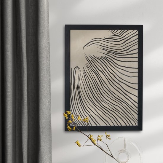 Abstracte poster Highlands - A4 - 21 x 30 cm - Exclusief lijst - Kunst ...