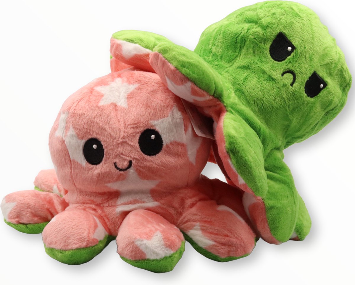 Octopus Knuffel Mood – Omkeerbaar Emotie Knuffel– TikTok Hype 2021 ...